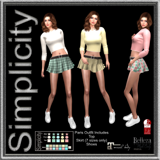 Second Life Marketplace - Simplicity Paris Outfit